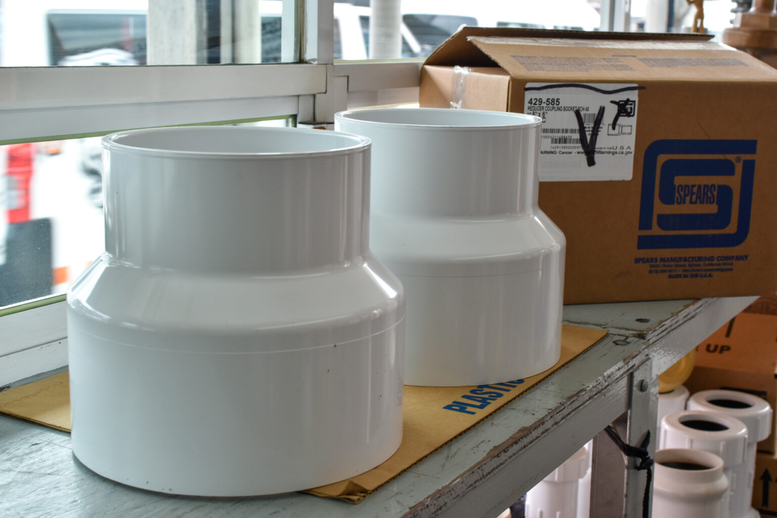 429-585 Reducción Campana Concéntrica PVC Cédula 40 Cementar 8 X 6″ de Spears® – Mostrador VALCO ...