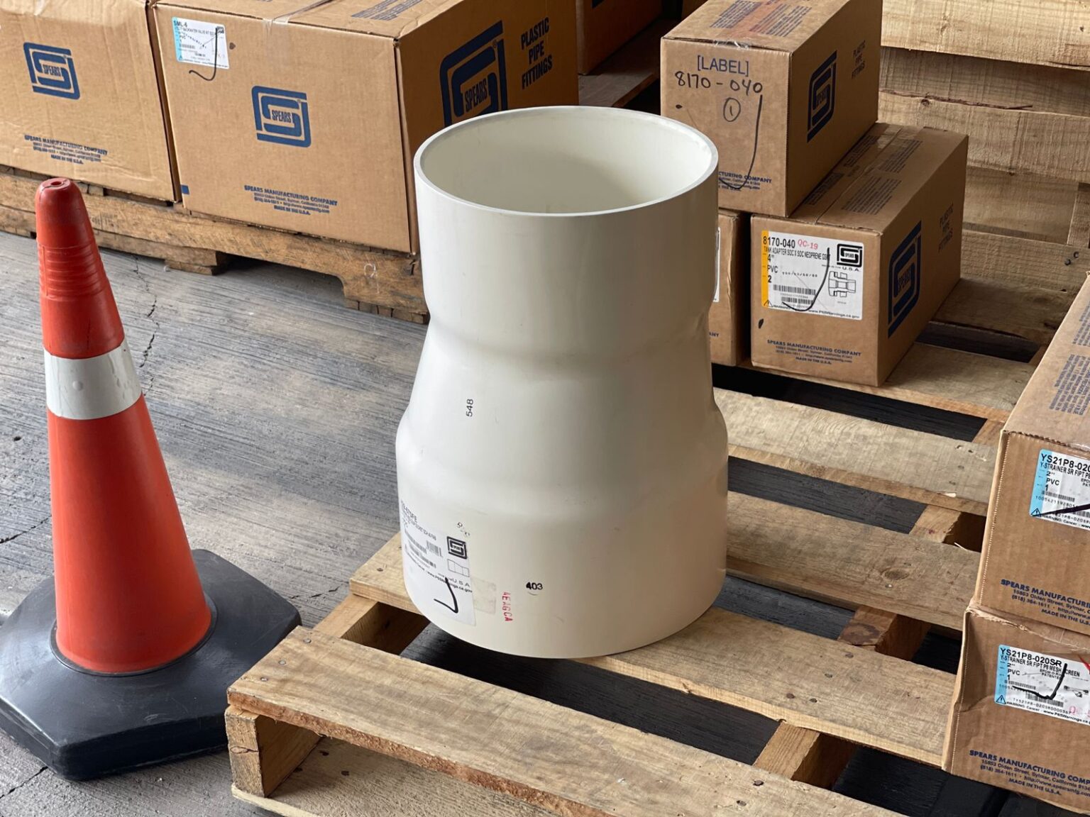 429-670FE Reducción Campana Excéntrica PVC Cédula 40 Cementar 12 X 10″ de Spears® – Mostrador ...