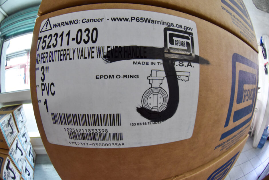 752311-030 Válvula Mariposa PVC Tipo Wafer Con Palanca Empaque EPDM 3″ Spears® – Mostrador VALCO ...