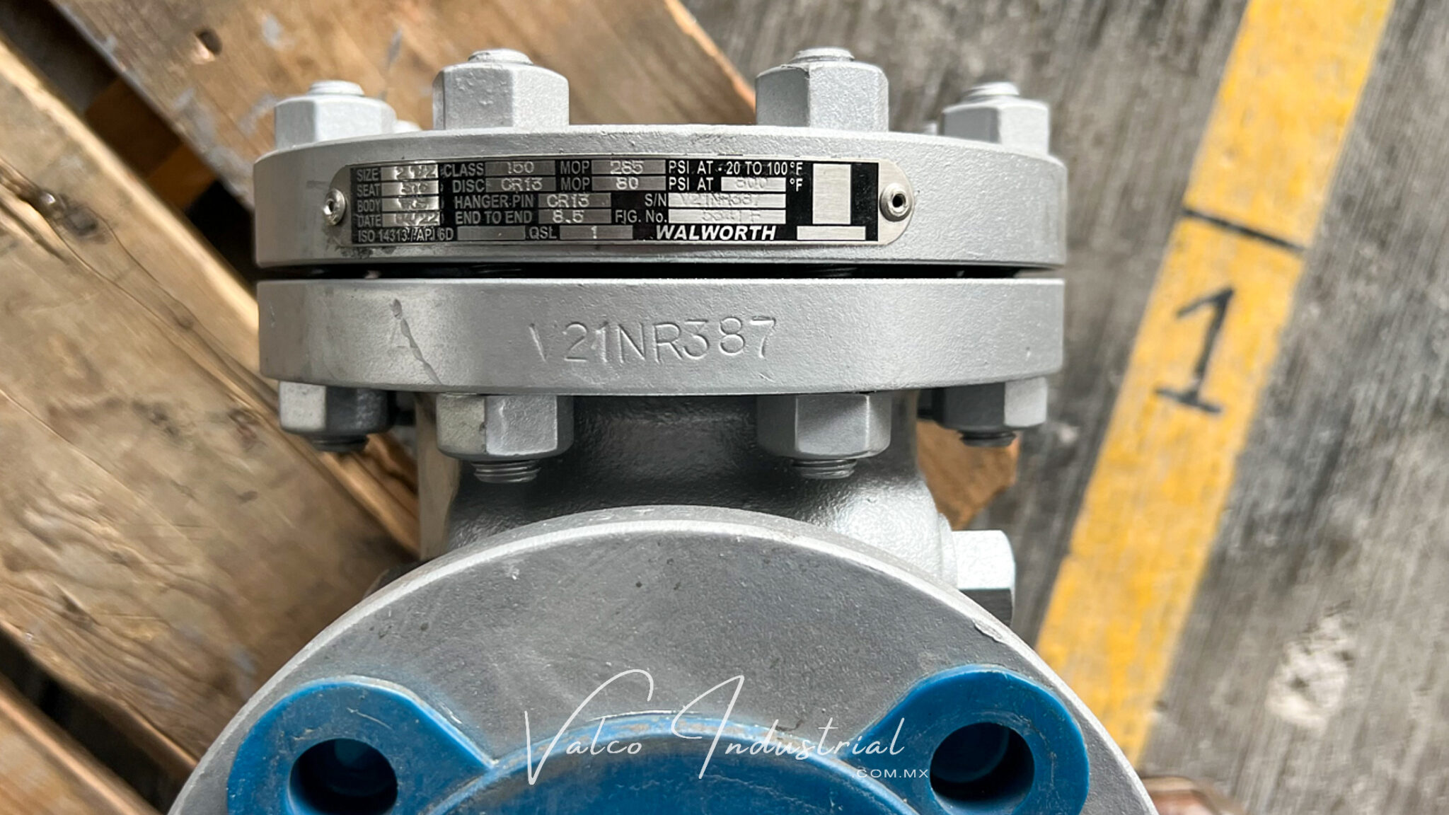 Válvula Check Columpio de Acero Fundido Walworth 5341RF Clase 150 de 2-1/2″ 64MM – Mostrador ...