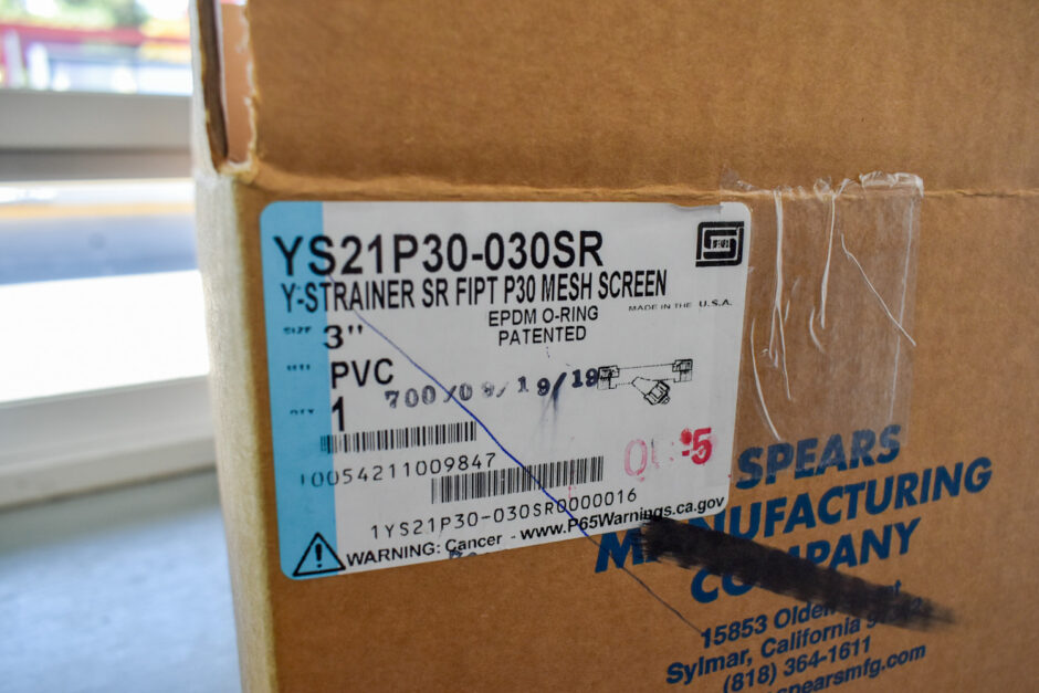 YS21P30-030SR Filtro Colador en Y de PVC Extremos Roscados SR con ...