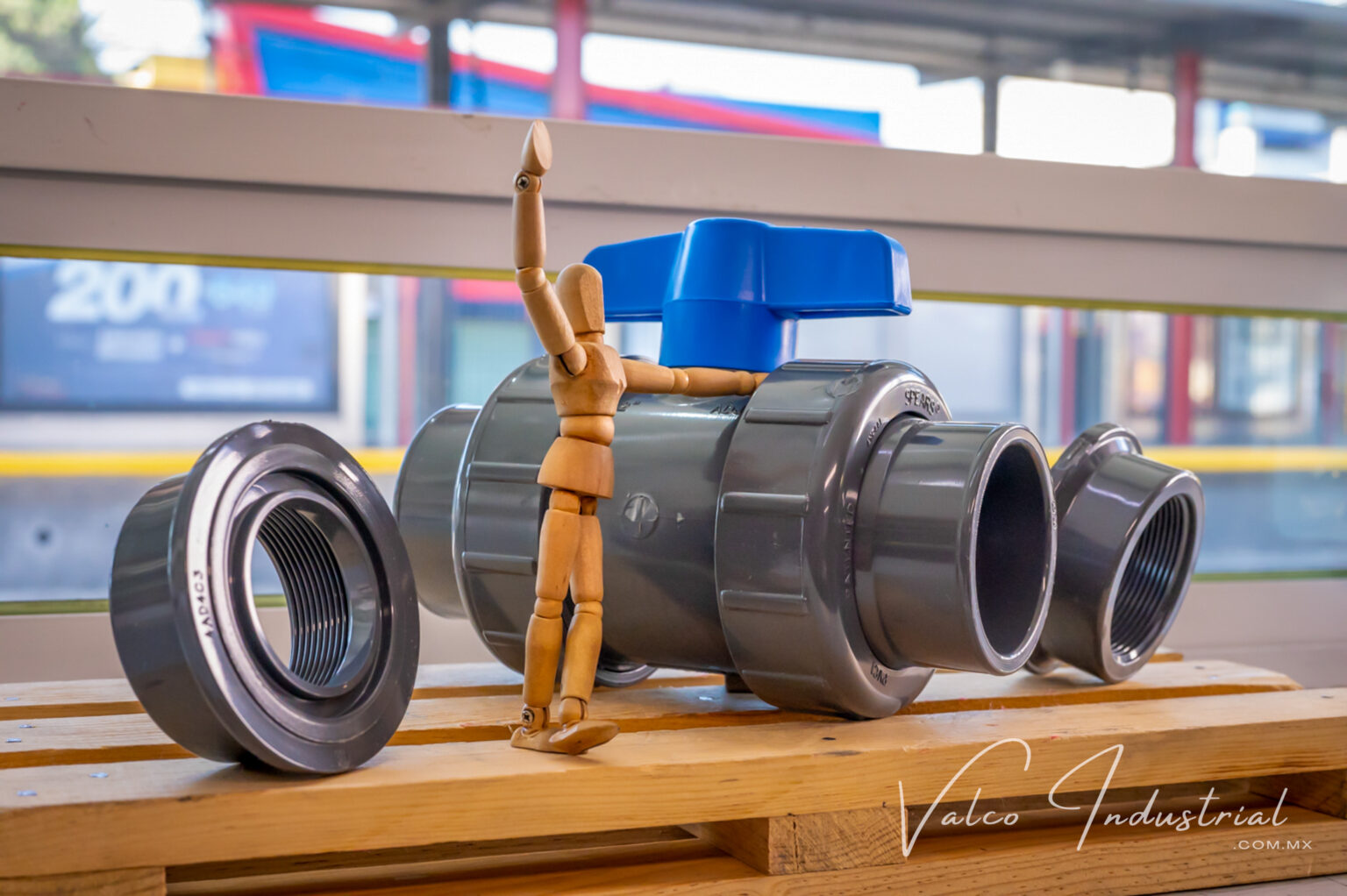 1529-002 Válvula de Laboratorio en PVC de Esfera C/KIT EPDM 1/4″ de ...