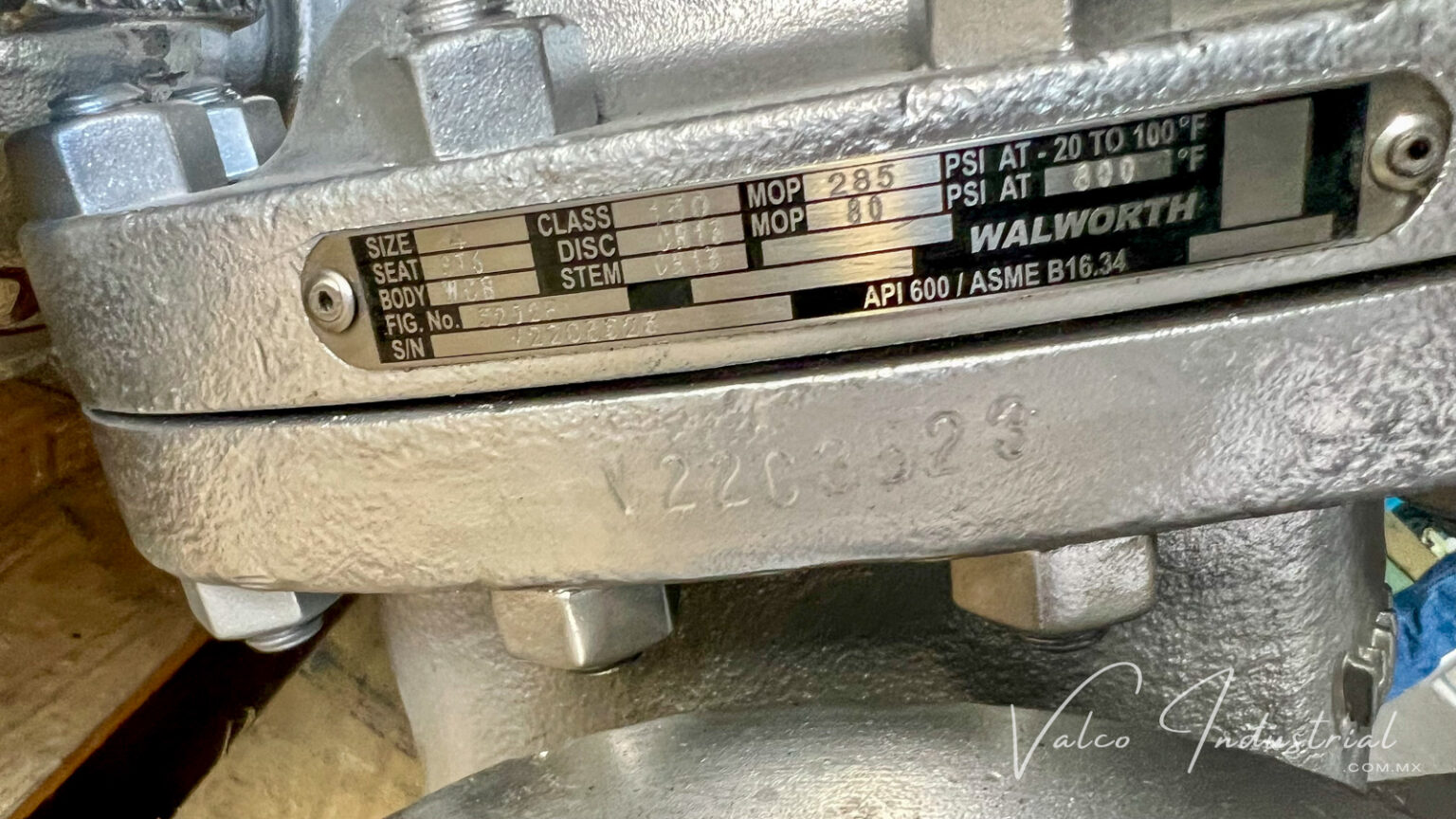 5202RF-040 Válvula Compuerta Acero Fundido Walworth 5202RF Clase 150 de ...