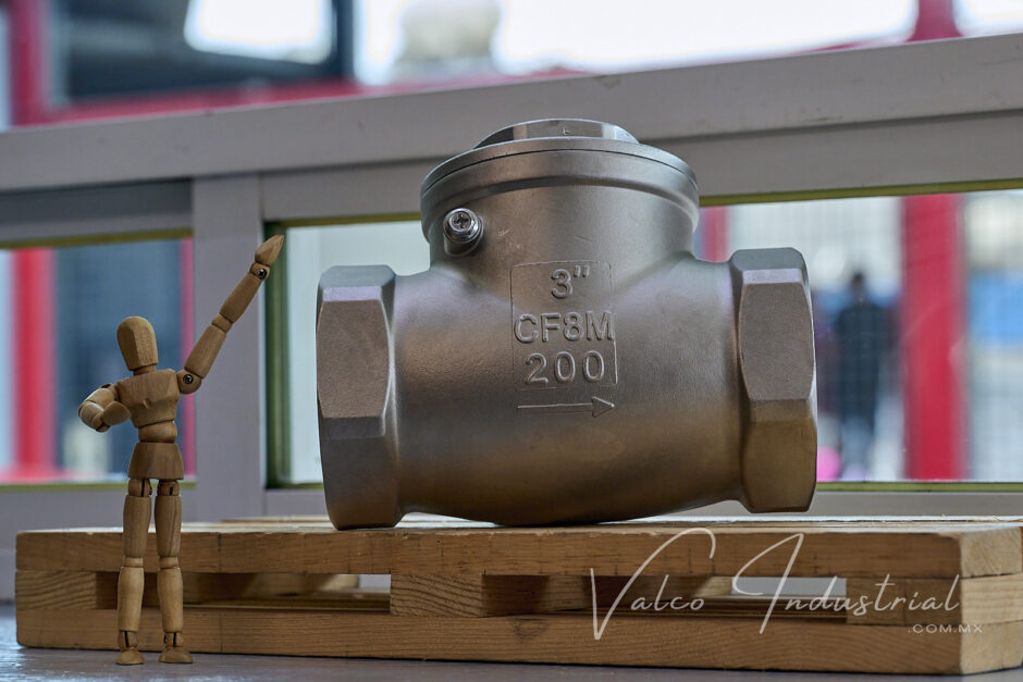 SCINOX-030 Válvula Swing Check Columpio de Acero Inoxidable Roscada 200WOG de 3″ – Mostrador ...