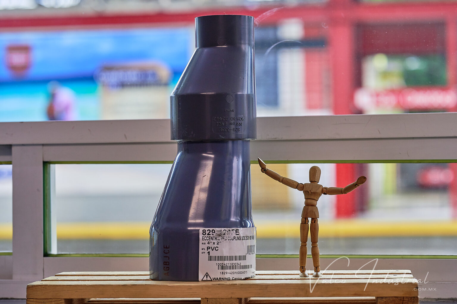 829-420FE Reducción Campana Excéntrica PVC Cédula 80 Cementar 4 X 2″ de ...