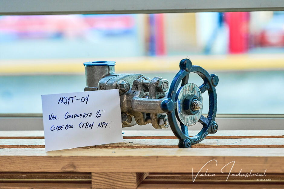 1831T-04 Válvula Compuerta Forjada en Acero Inoxidable Roscada Clase 800 de 1/2″ – Mostrador ...