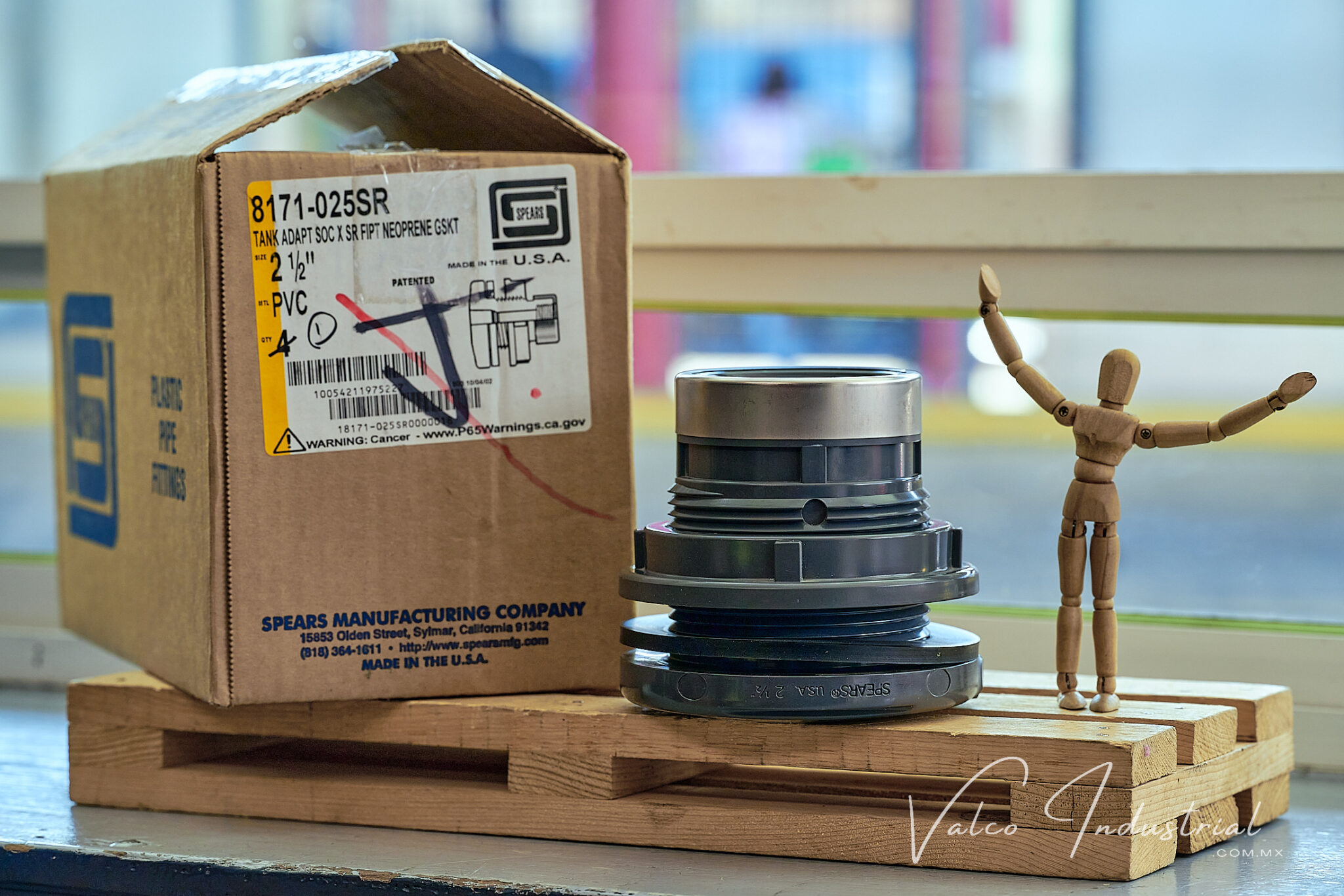 8171-025SR Adaptador Tanque PVC Cédula 80 Mixto SR Neopreno de Spears® en 2-1/2″ – Mostrador ...