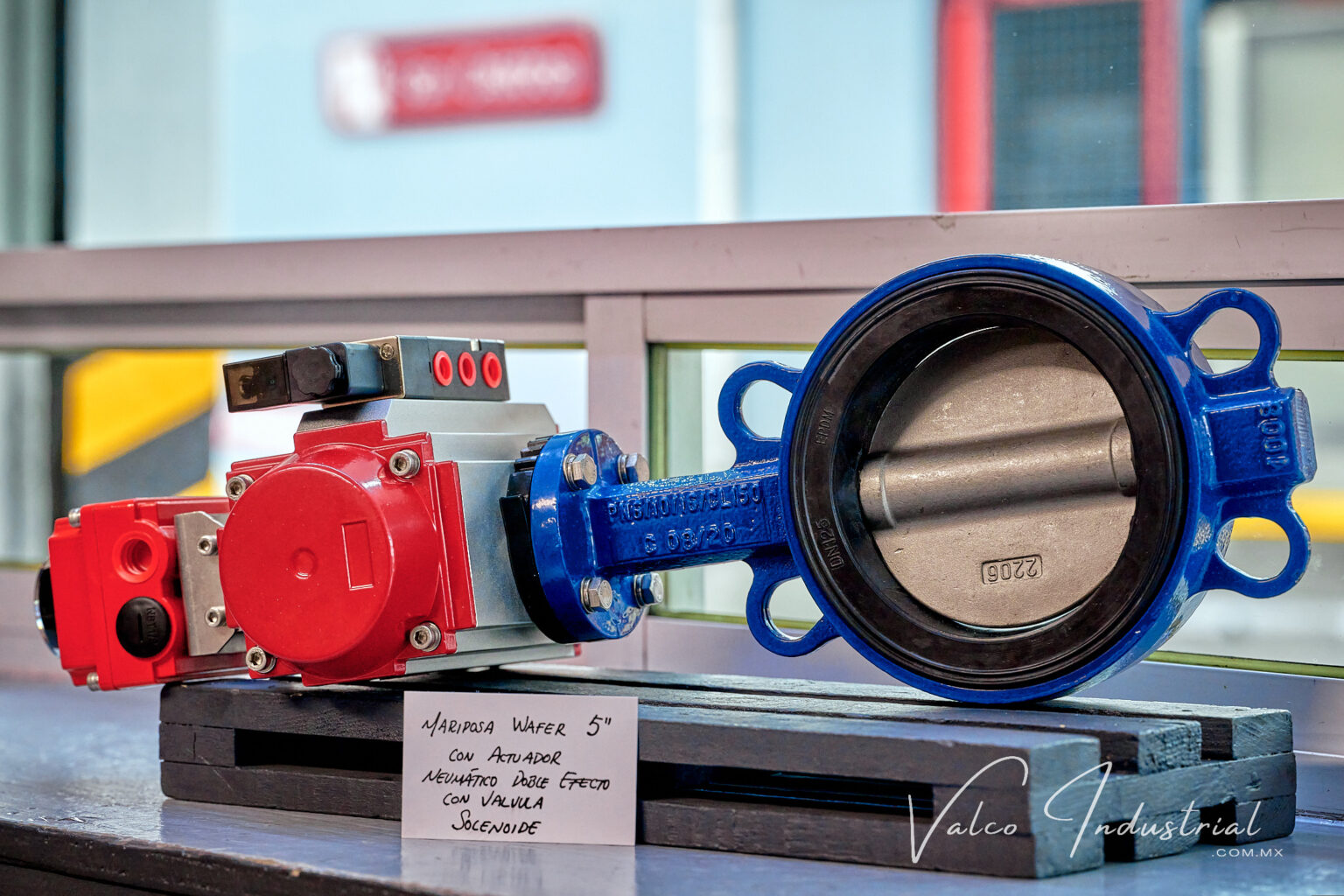 5114125 VT085D VALVULA MARIPOSA 5″ CON ACTUADOR NEUMÁTICO, VÁLVULA ...