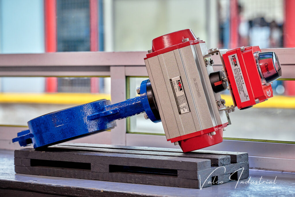 5114125 VT085D VALVULA MARIPOSA 5″ CON ACTUADOR NEUMÁTICO, VÁLVULA ...