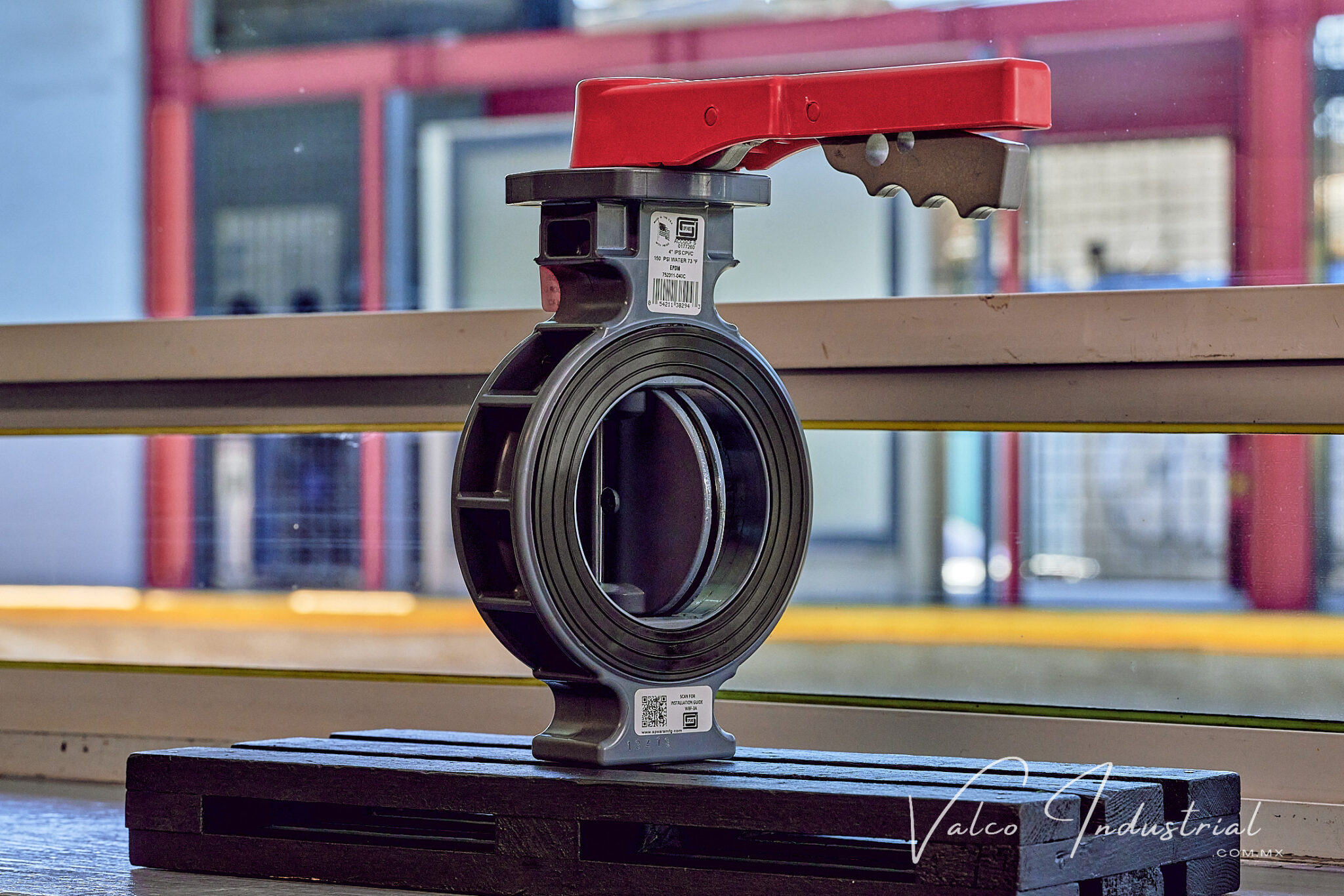 752311-040C Válvula Mariposa CPVC Tipo Wafer Con Palanca Empaque EPDM 4″ Spears® – Mostrador ...